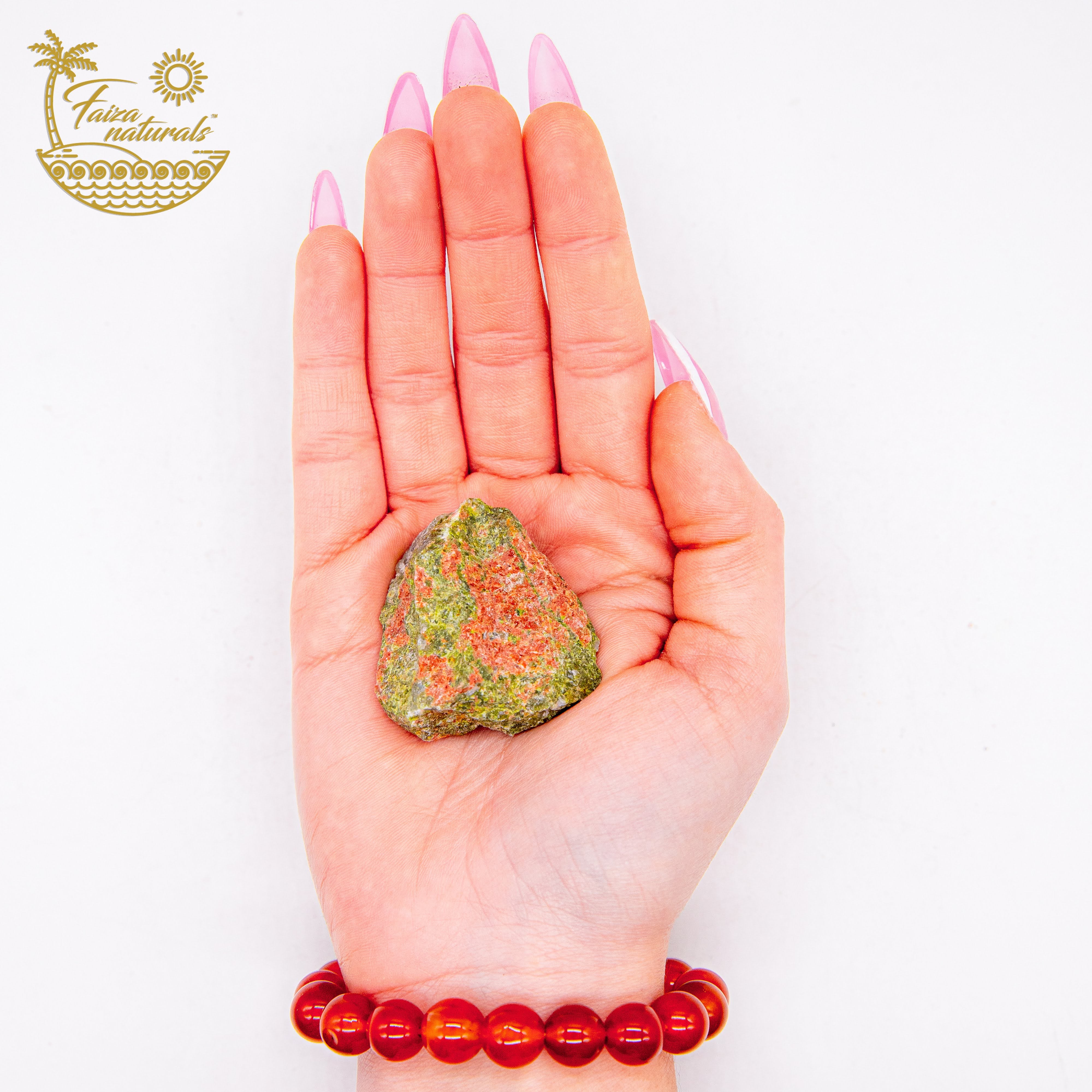 Unakite Raw Crystals – FAIZA NATURALS - Live Better With Nature